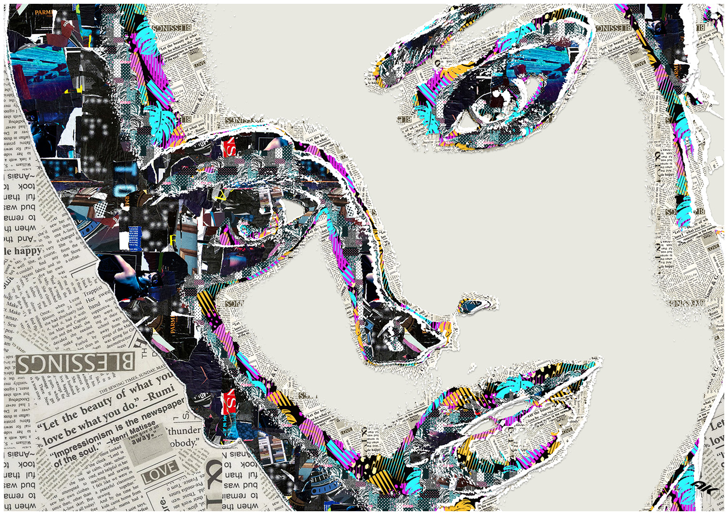 Collage Portraits – Andrew Knutt Art, Design & Everything Creative